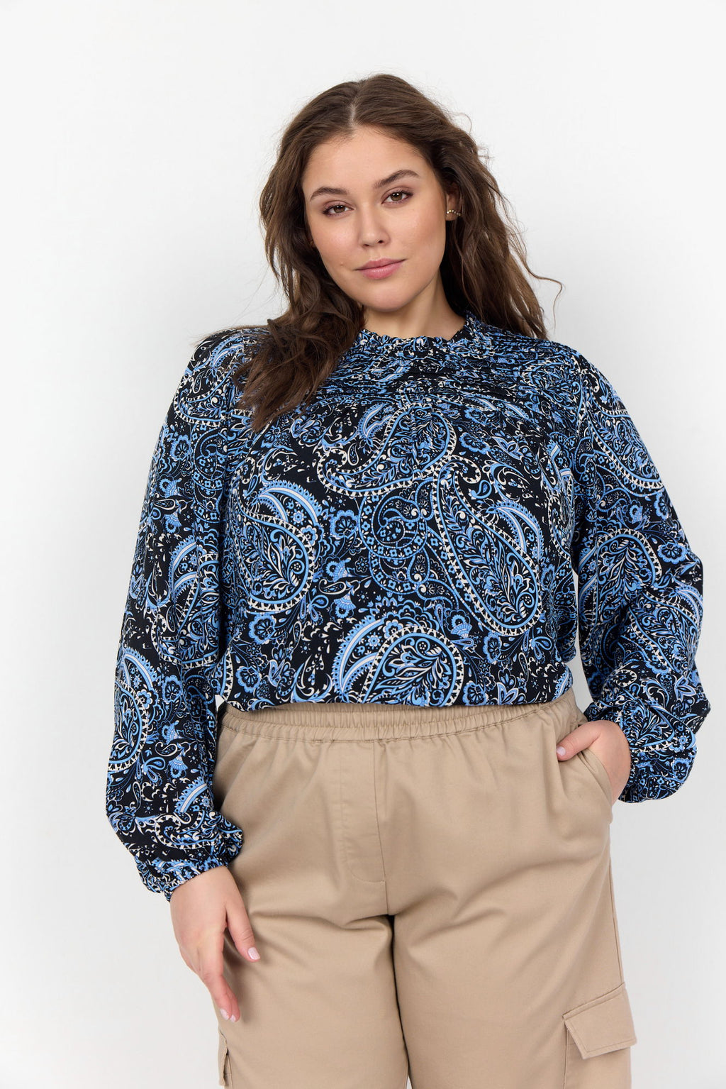 WA-ETTY 1 Blouse in Light blue from Wasabi Concept | Wasabiconcept.com